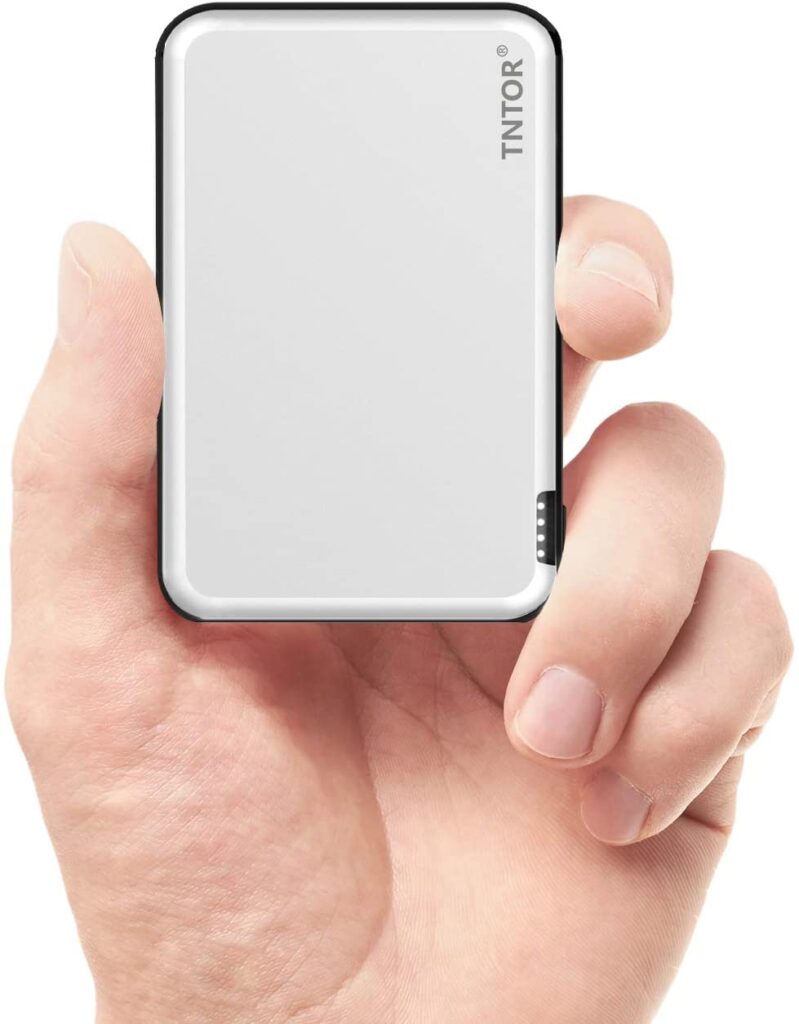 TNTOR Mini Portable 5000mAh Power Bank (Moonlight Silver Version) – TNTOR