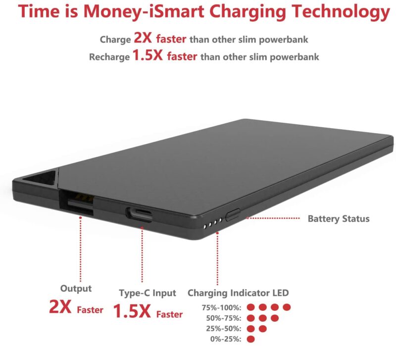 TNTOR 5000 mAh Slim Power Bank（For Type C） – TNTOR